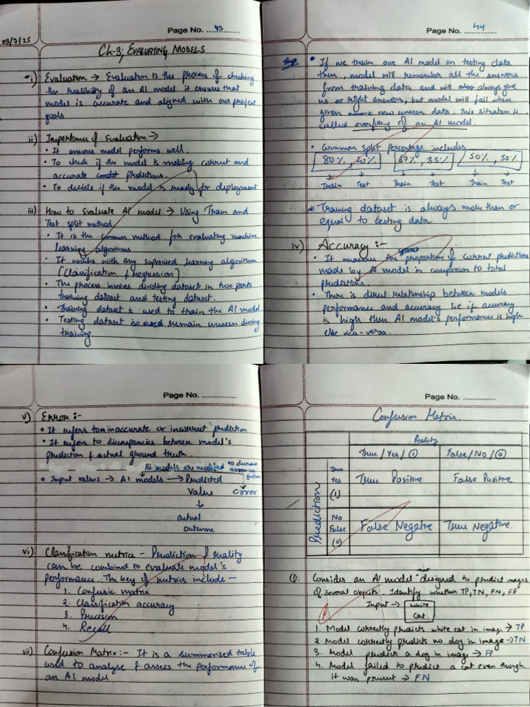 Evaluating Models | PDF