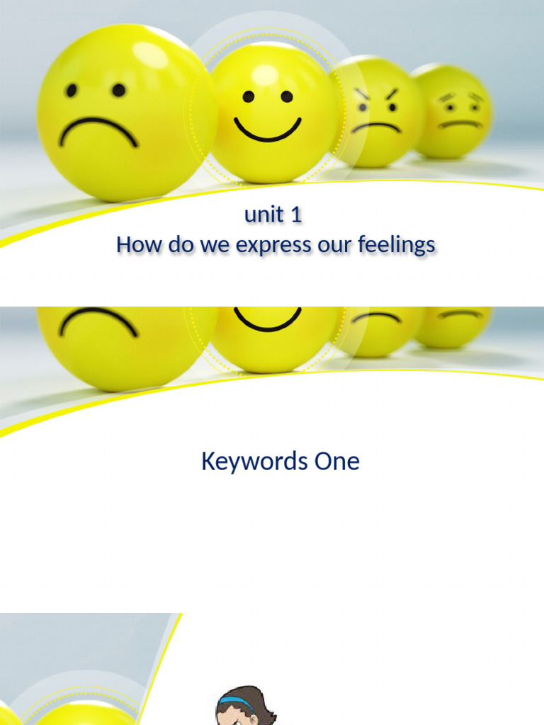 Unit 1 How Do We Express Our Feelings | PDF