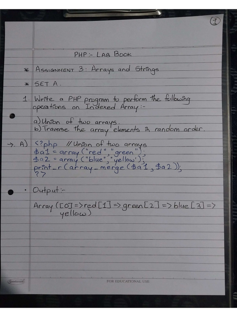 PHP Lab Book Assignment | PDF