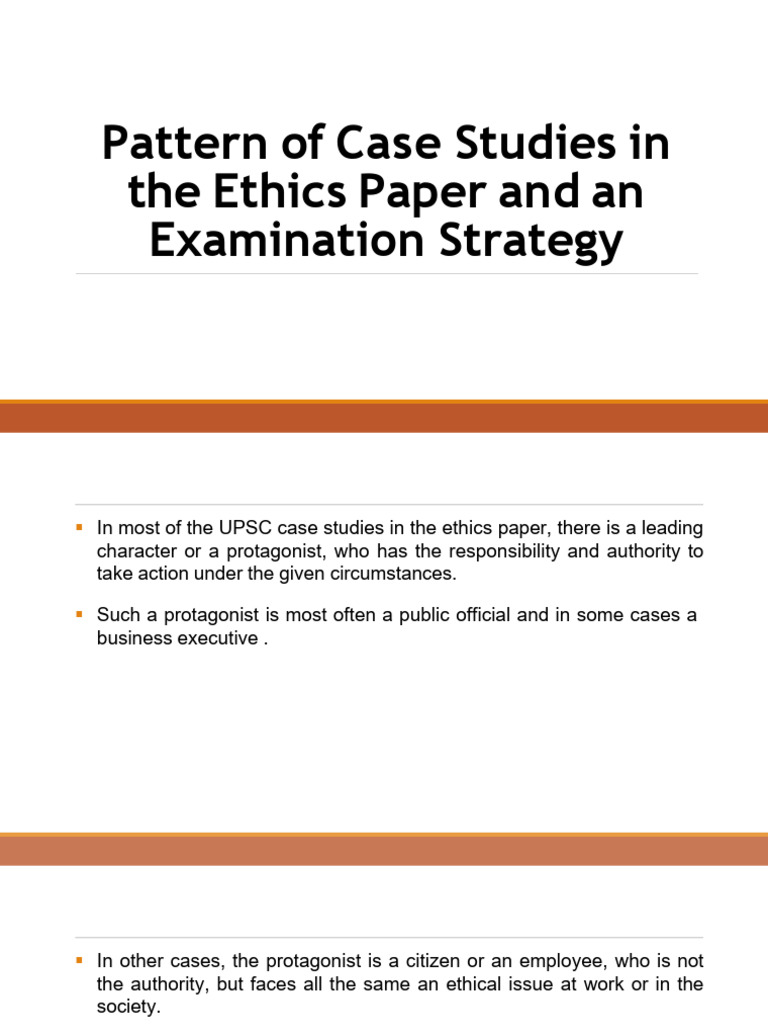 Class 02 Pattern of Ethics Case Studies | PDF | Conscience | Political Corruption