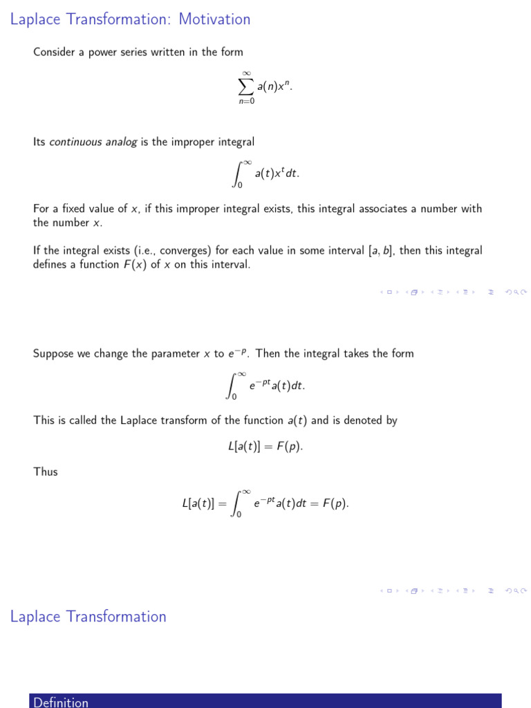 4 Laplace Transforms | PDF | Function (Mathematics) | Exponential Function
