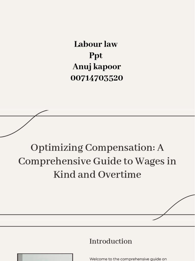 Labour Law | PDF