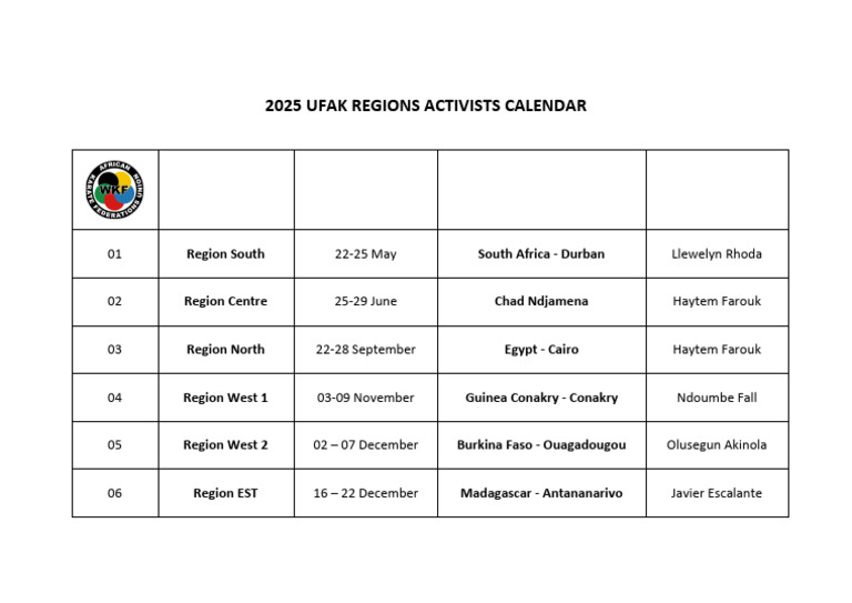 2025 Ufak Regions Activists Calendar-5 | PDF