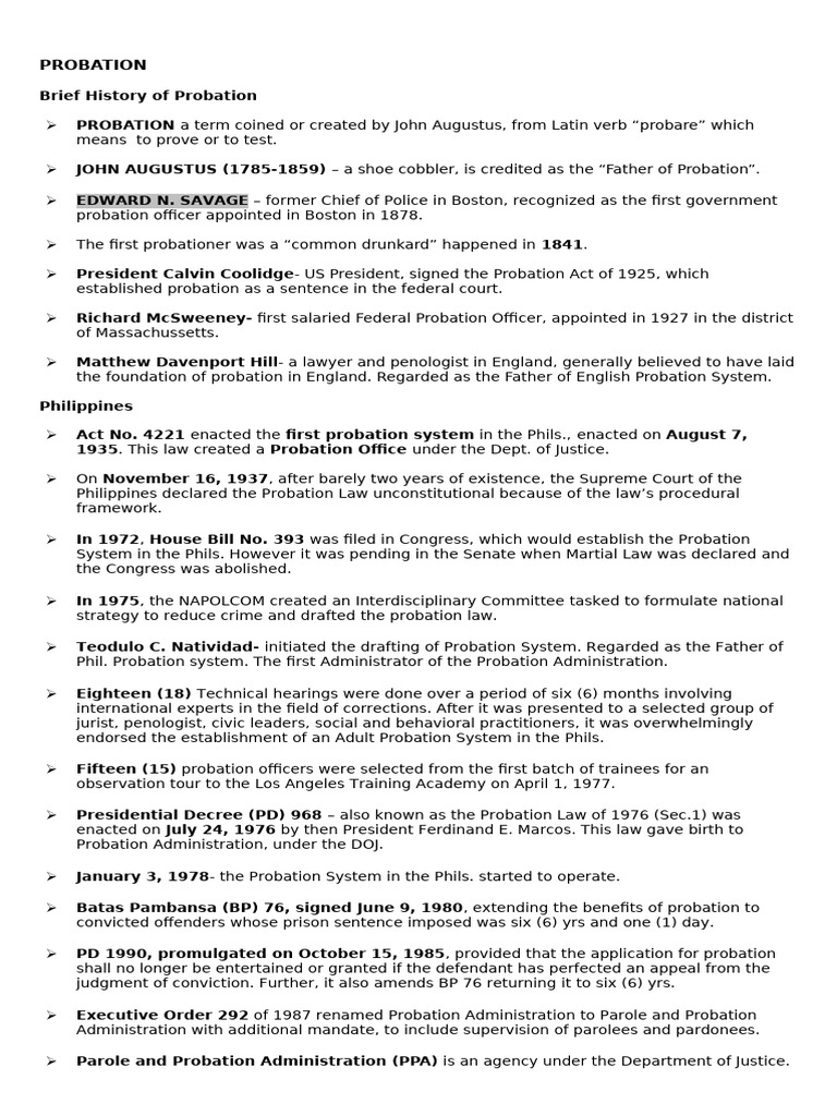 Probation | PDF | Probation | Parole