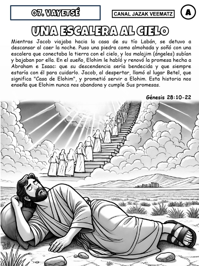 7 Parasha Vayetzé para Niños | PDF | Jacob | Rachel