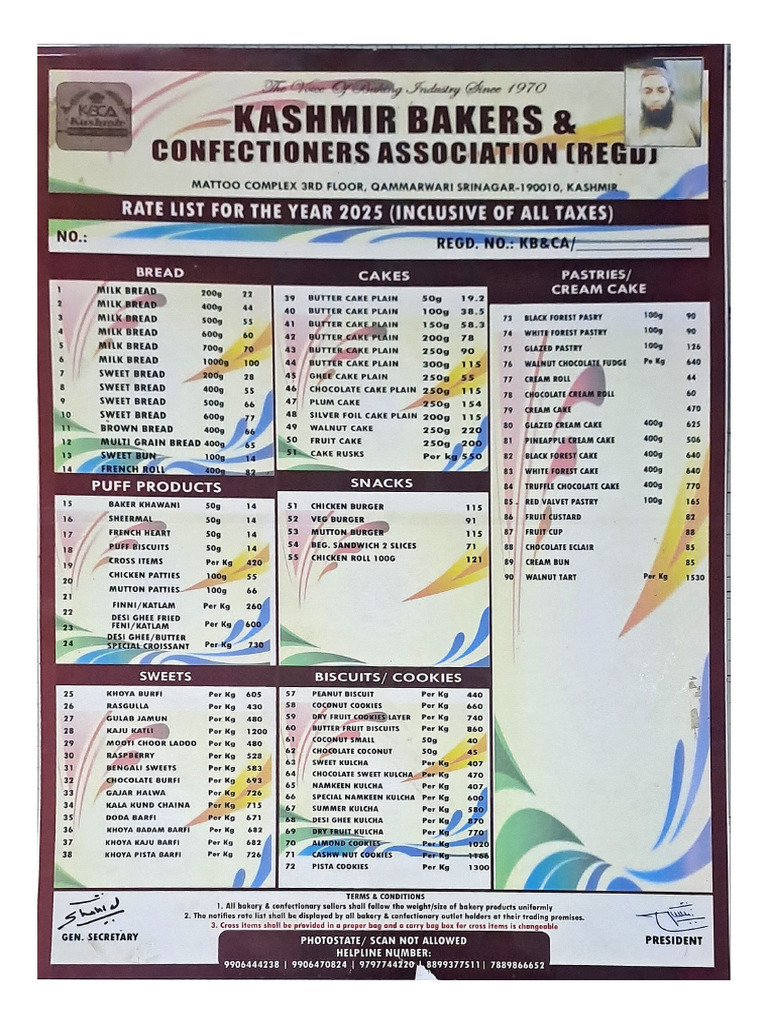 Rate List | PDF