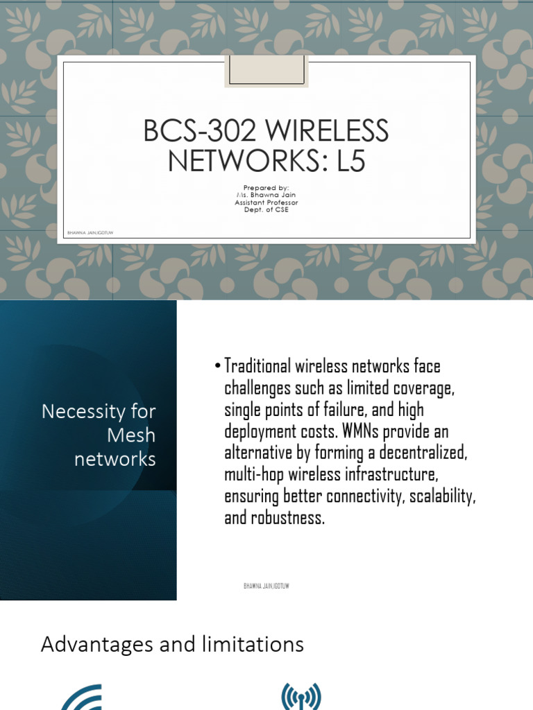 Unit 3 Wireless Mesh Networks | PDF | Computer Network | Ieee 802.11