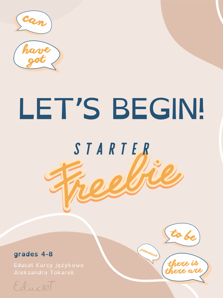 Let's Begin! (Starter Pack) | PDF
