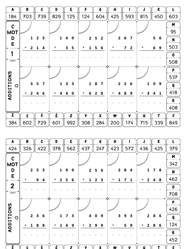 Mot Nombre Mystere CE2 CM1 | PDF
