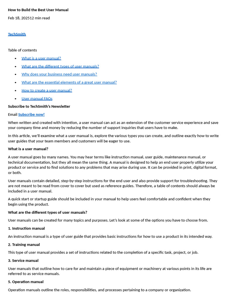 Creating Effective User Manuals | PDF | Accessibility | Hierarchy