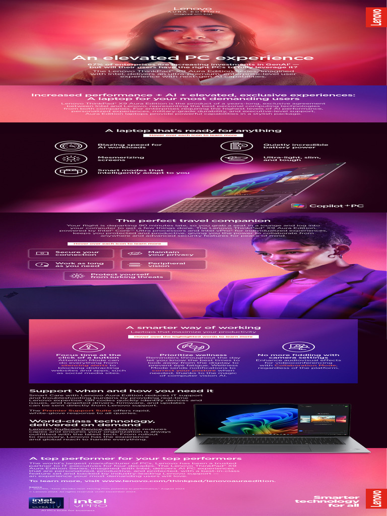 Aura Edition x9 Thinkpad Rel Infographic WW en - 0 | PDF | Lenovo ...