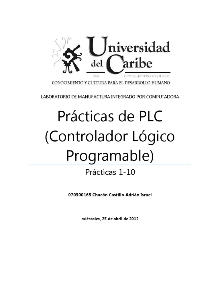 Practicas PLC | PDF | Controlador lógico programable | Simulación