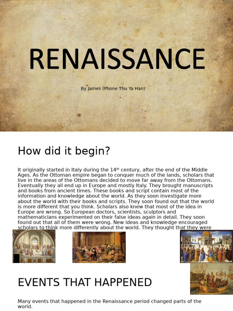 The Renaissance: Origins and Impact | PDF | Renaissance | Humanism