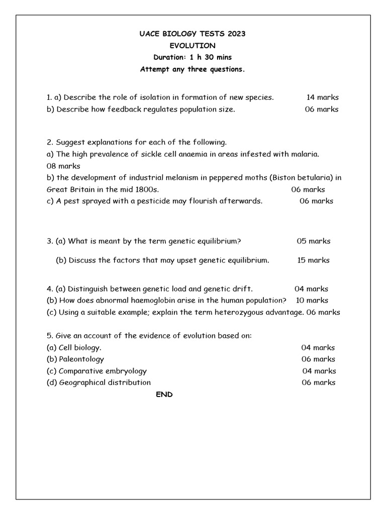 wunna-UACE TESTS 2023 EVOLUTION-688c6cc4649288.76920546 | PDF