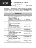 COMSATS Fall 2025 & Spring 2026 Calendar | PDF | Academic Term ...