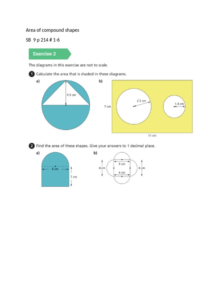 8 Area of Compound Shapes | PDF