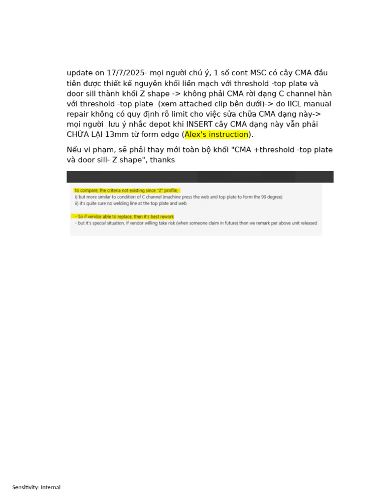 Inspection Criteria Threshold | PDF