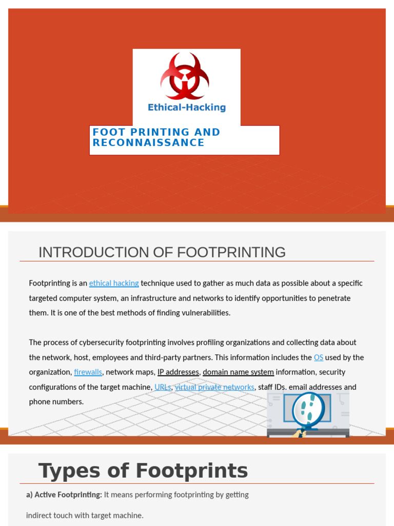 Understanding Footprinting in Cybersecurity | PDF | Security | Computer ...