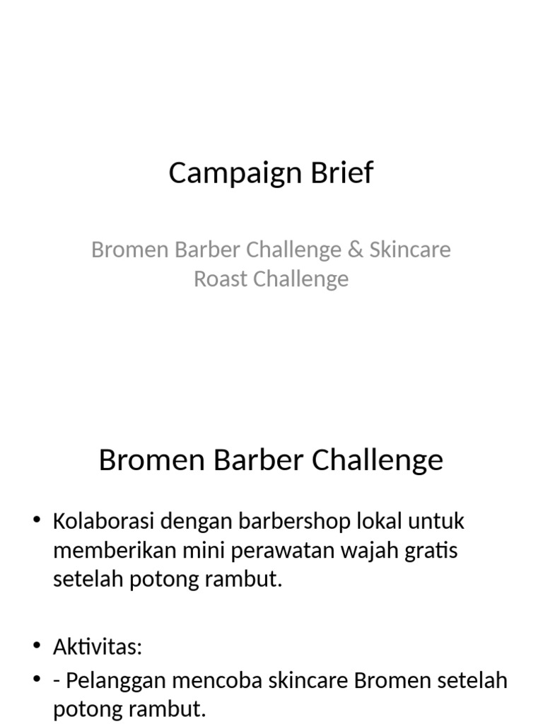 Bromen Campaign Brief | PDF