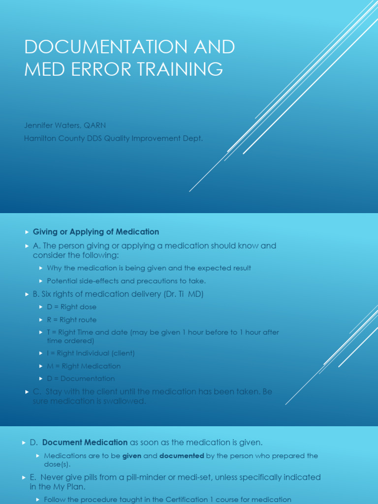 Medication Administration Guidelines | PDF | Medical Error | Pharmacy