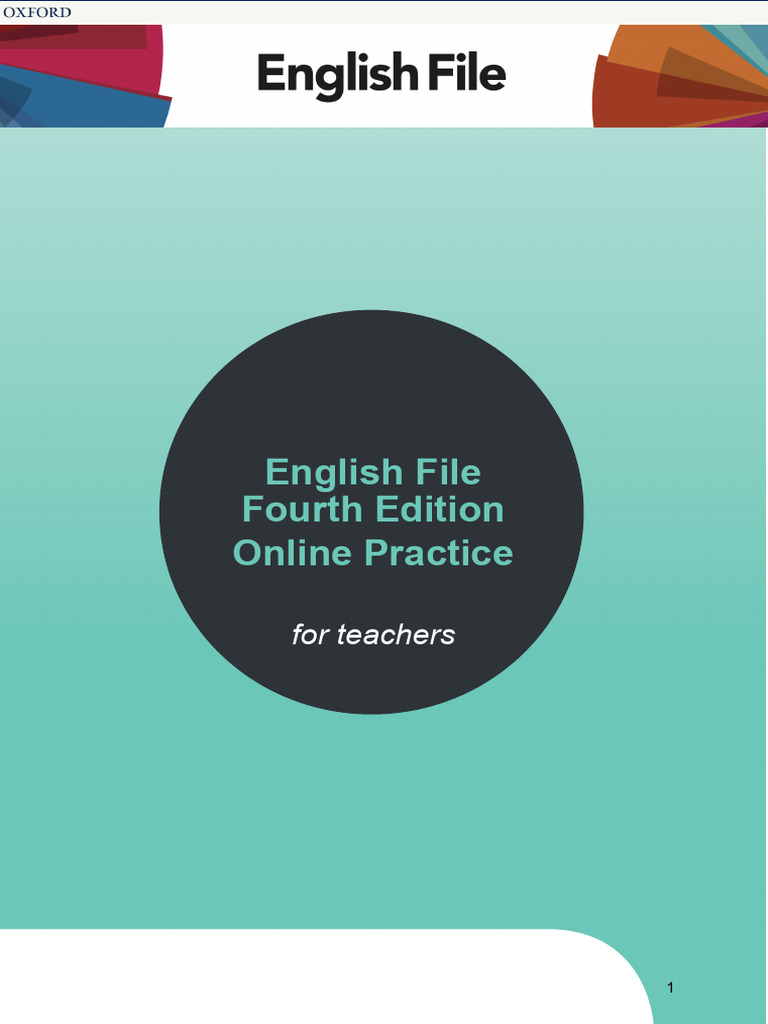 English File Fourth Edition Online Practice Guideline For Teachers ...