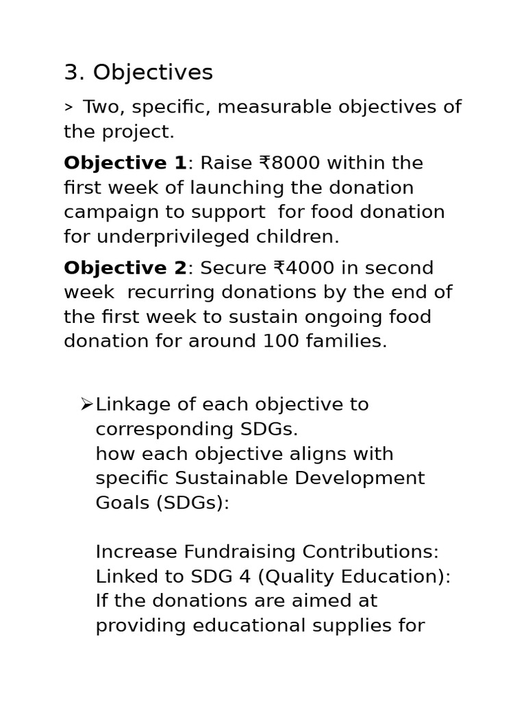 Objectives | PDF