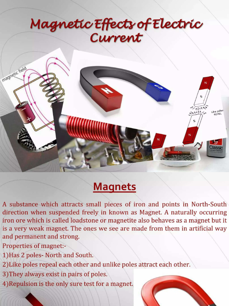 Magnetic Effects of Electric Current | PDF