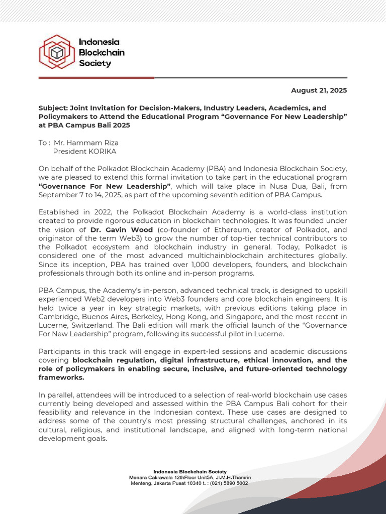 Invitation IBS and PBA (Korika) | PDF