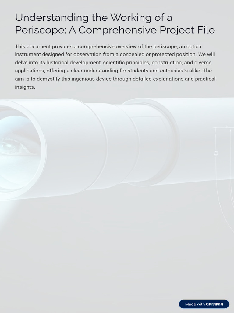 Understanding The Working of A Periscope A Comprehensive Project File ...