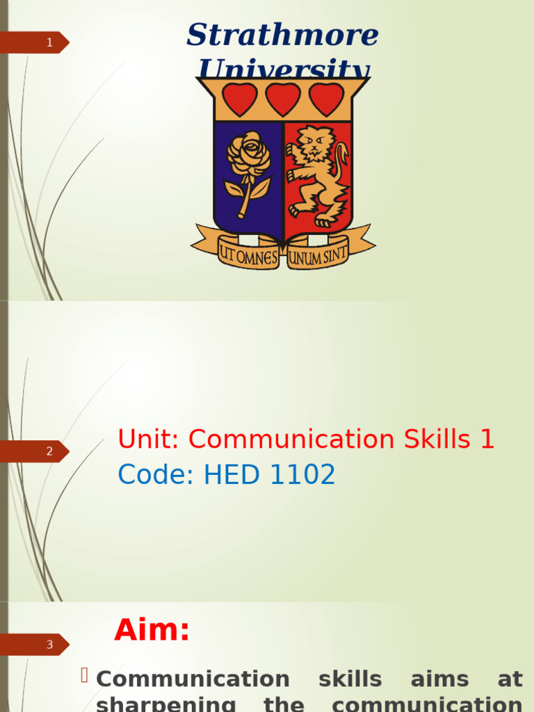 Intro To Comm Skills 1 | PDF | Communication | Learning