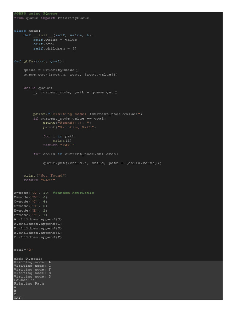 Ayush Goel GBFS | PDF