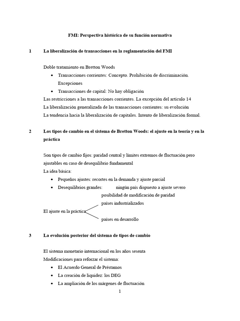 FMI y tipos de cambio | PDF