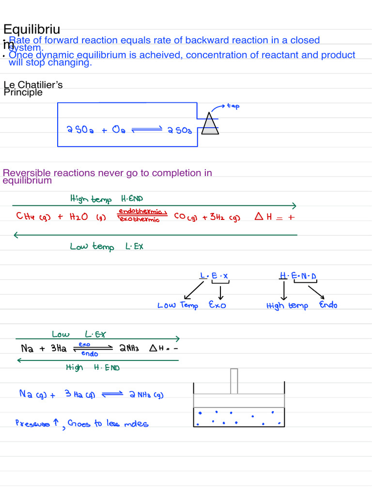 Understanding Chemical Equilibrium Principles | PDF