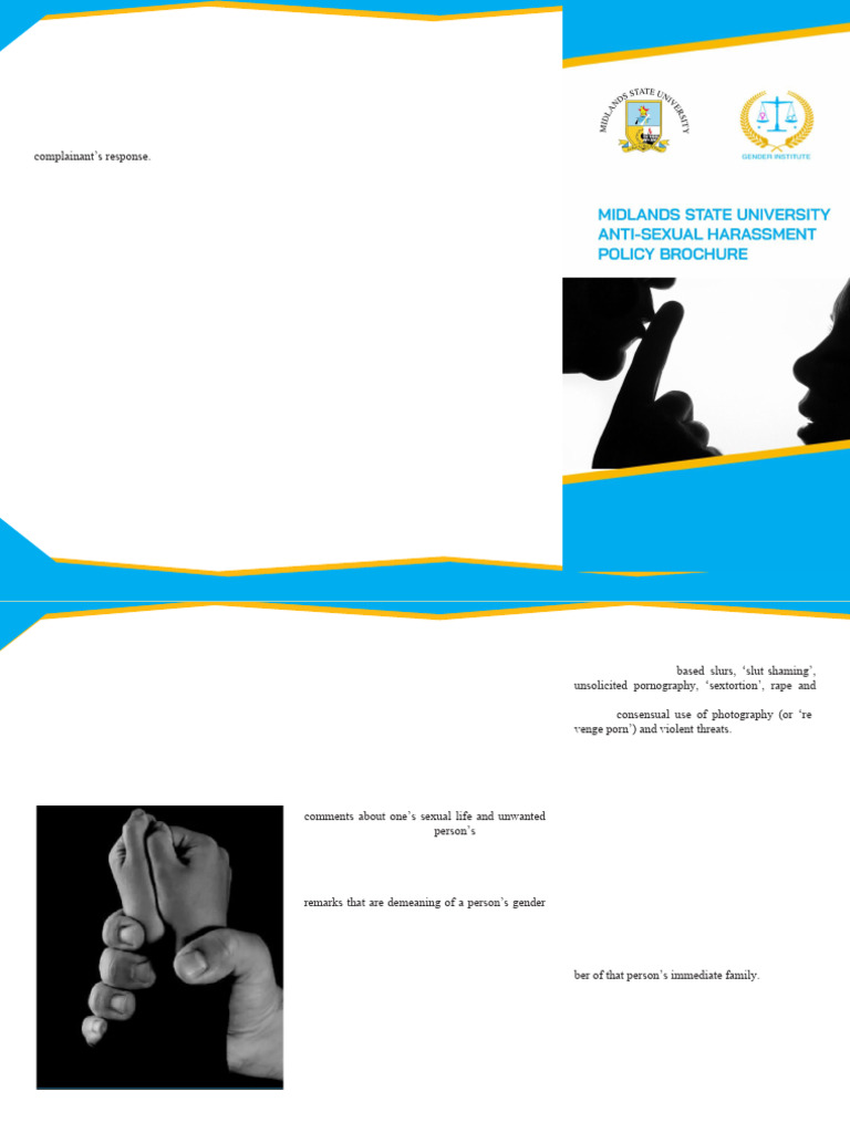 Gender Policy Brochure Final | PDF | Sexual Harassment | Harassment