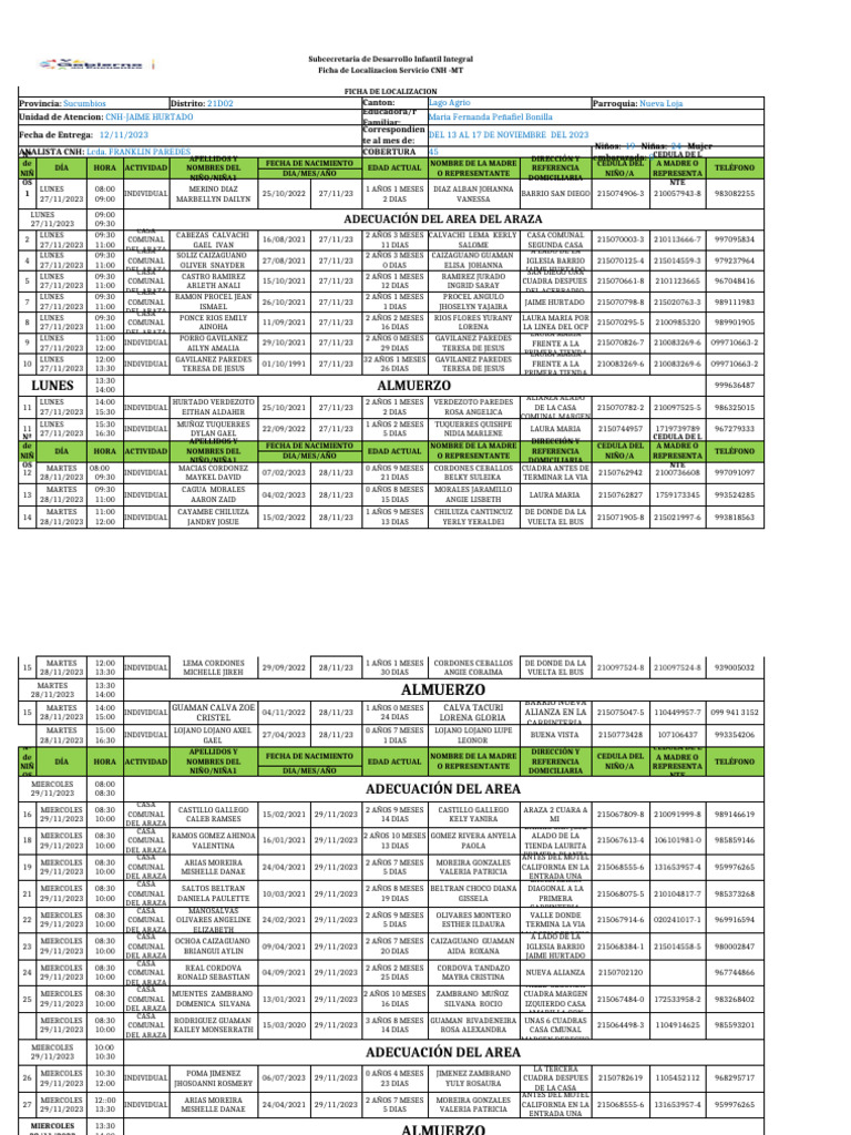 Pe Afiel Maria Del 27 de Noviembre Al 01 de Diciembre Del 2023 | PDF