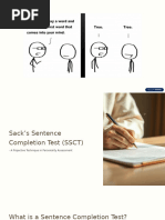 SSCT Scoring Sheet and Interpretation | PDF