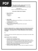 PIL Drafting for Environmental Issues | PDF | Writ | Supreme Courts