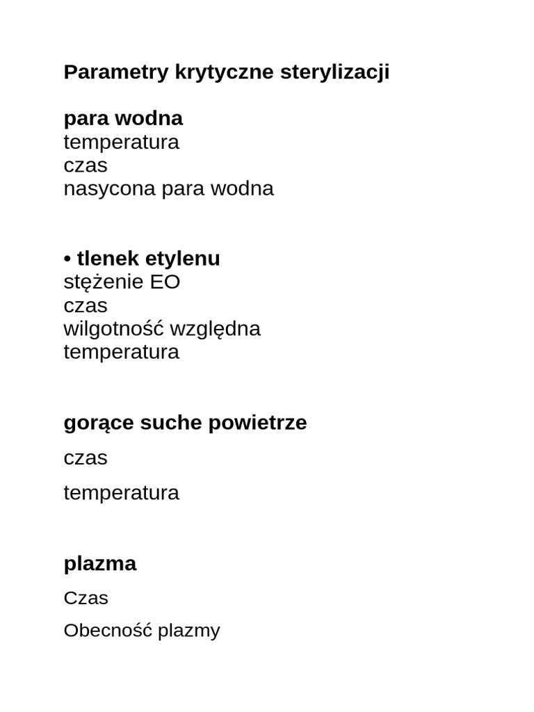 Parametry Krytyczne | PDF
