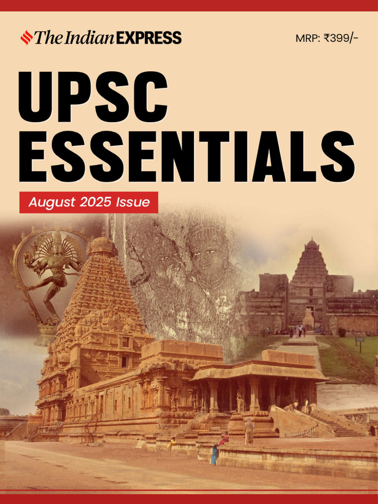 Indian Express UPSC CSE IAS Essentials Magazine August 2025 | PDF