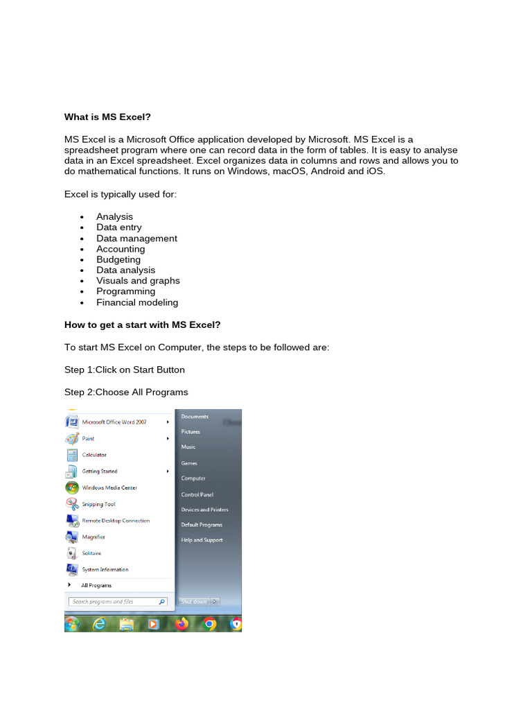 UNIT 3 ms excel | PDF | Microsoft Excel | Spreadsheet