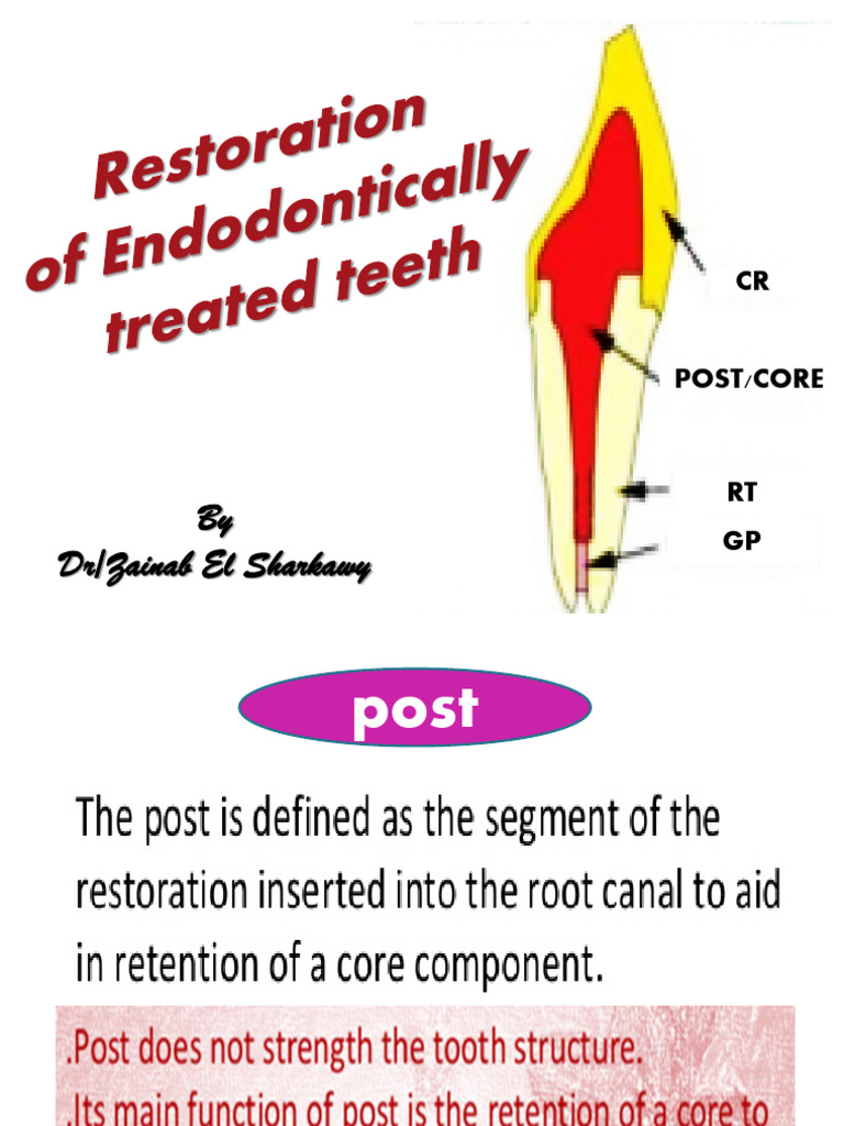 Post Core 4th - y | PDF | Dentistry Branches | Materials