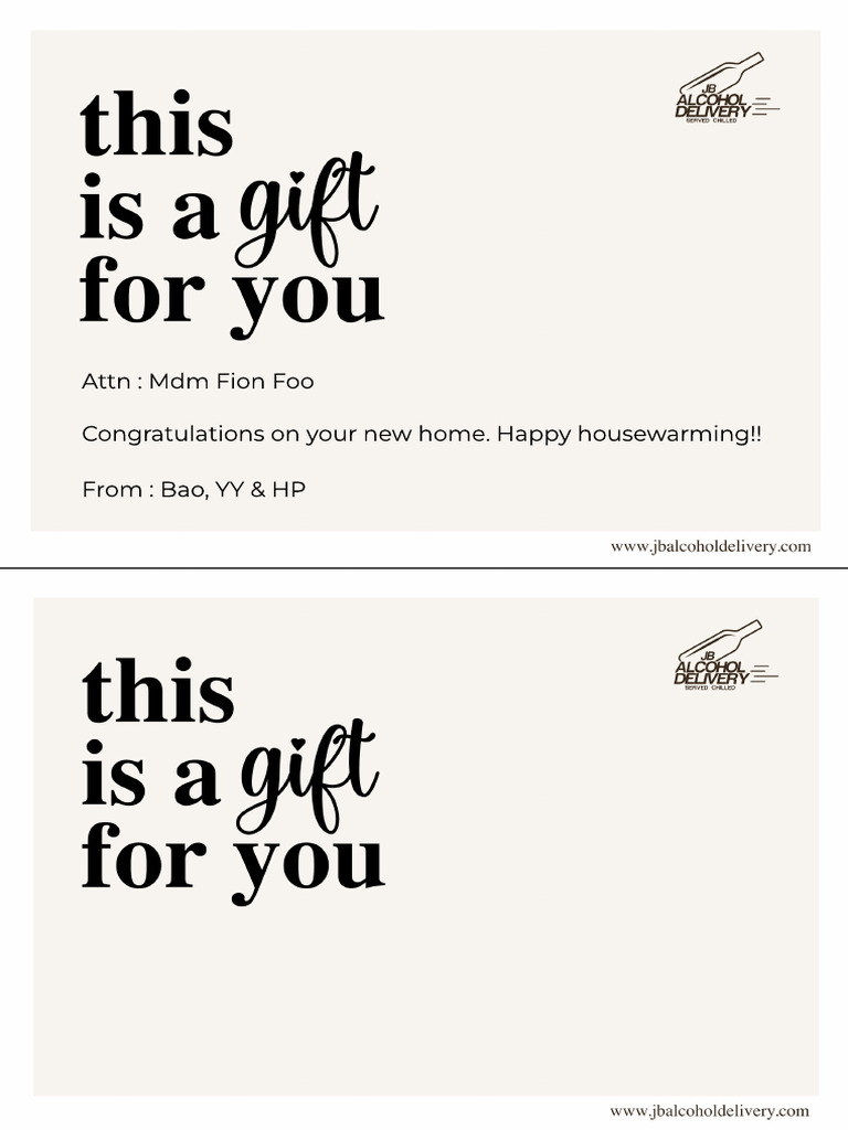Gift Card Print | PDF