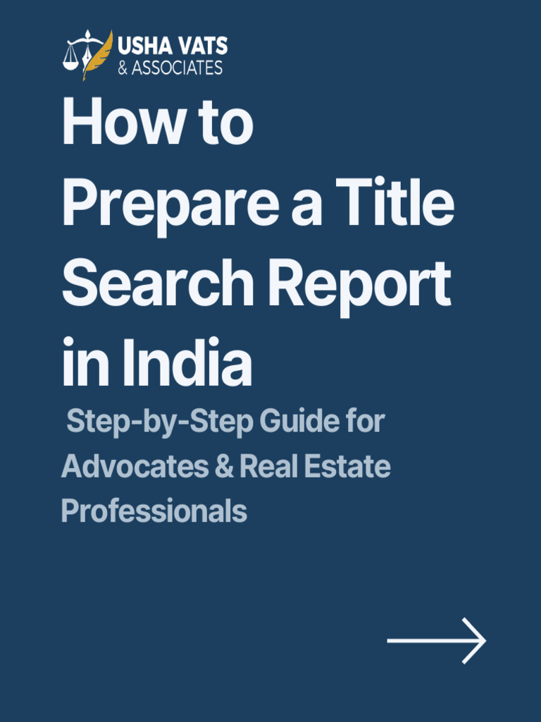 How to Prepare Title Search Report | PDF