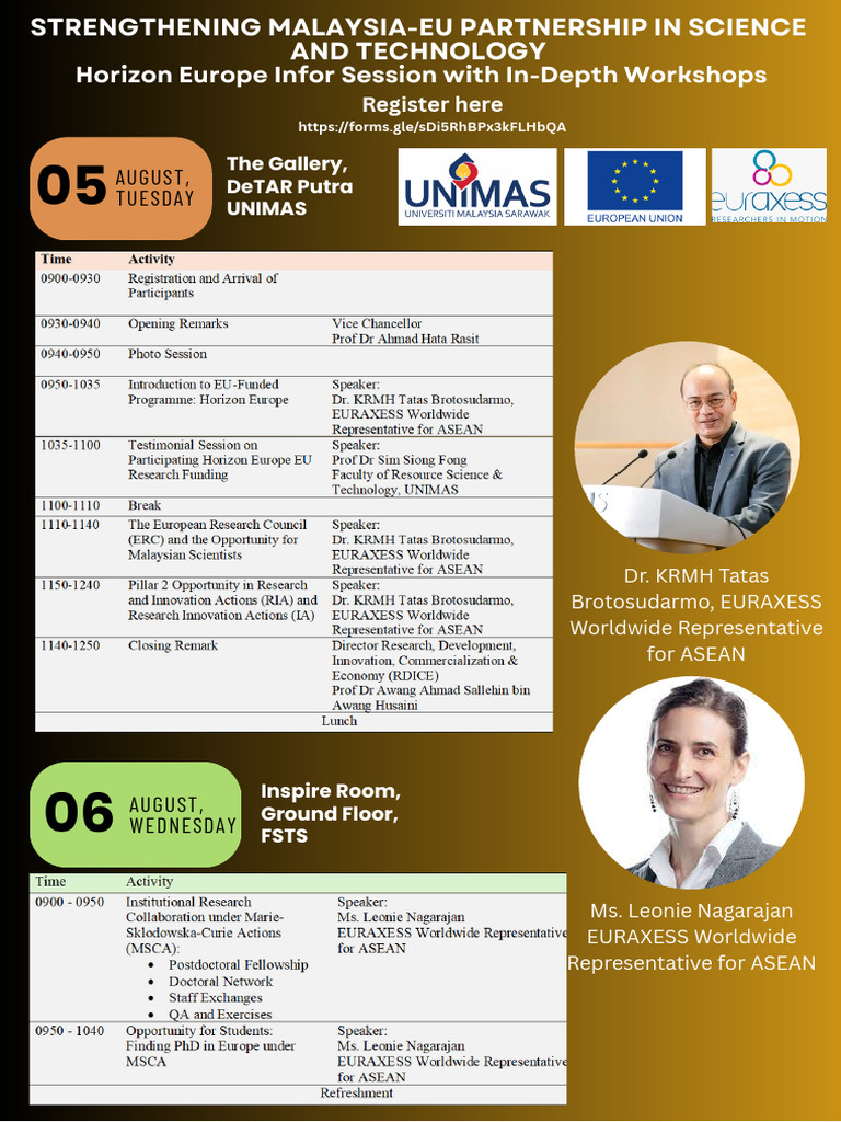 Malaysia-EU Science Partnership Workshop | PDF
