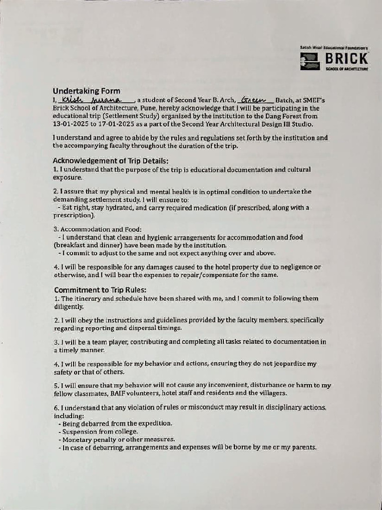 Krish Consent Form | PDF | Justice | Crime & Violence