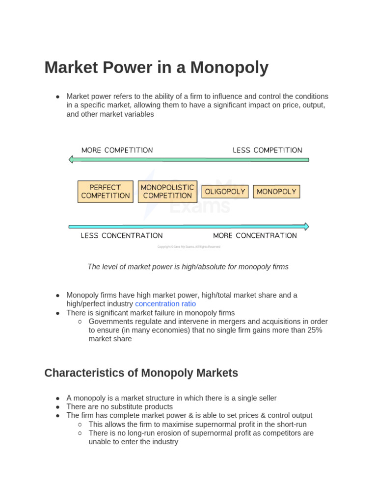 Understanding Monopoly Market Power | PDF | Monopoly | Market Power