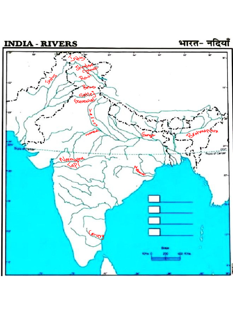 India River Map Test | PDF