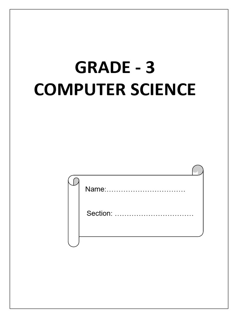 CS Gr3 Workbook2023-24 | PDF | Microsoft Word | Computer File