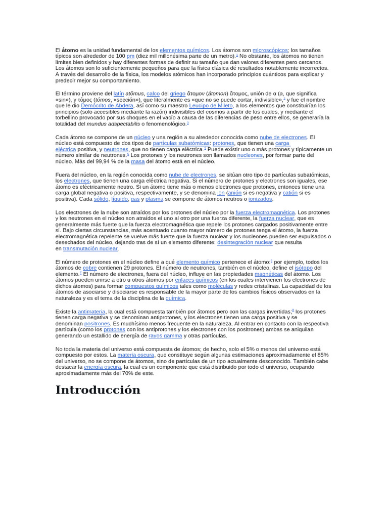 Atomoos 2 Bach | PDF | Átomos | Neutrón