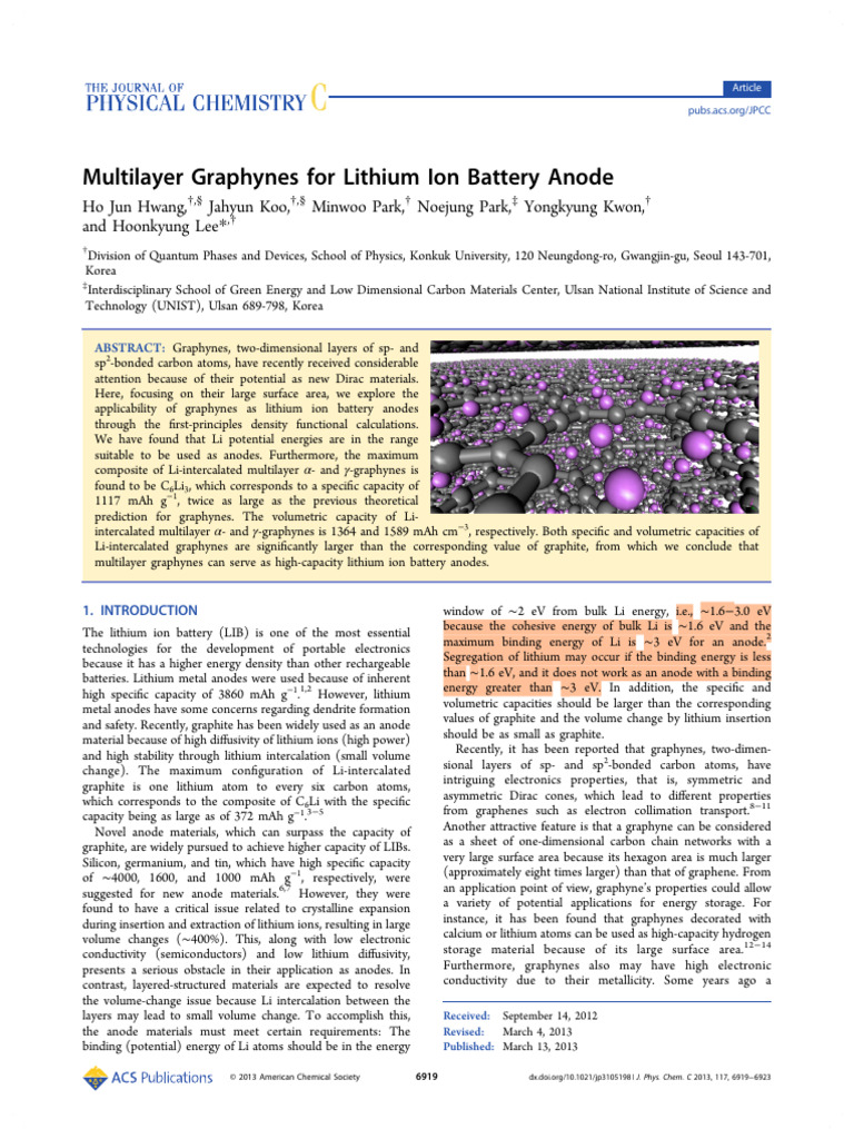 2 | PDF | Graphene | Lithium Ion Battery